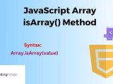 Javascript Array Isarray Method Naukri Code 360