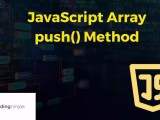 Javascript Array Push Method Naukri Code 360