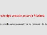 Javascript Console Assert Method Naukri Code 360