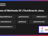 Jtextarea In Java Naukri Code 360