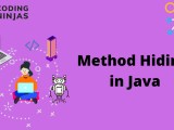 Method Hiding In Java Naukri Code 360