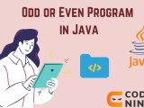 Odd Or Even Program In Java Naukri Code 360