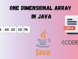 One Dimensional Array In Java Naukri Code 360