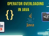 Operator Overloading In Java Naukri Code 360