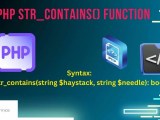 Php Str Contains Function Naukri Code 360