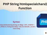 Php String Htmlspecialchars Function Naukri Code 360