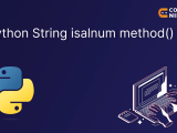 Python String Isalnum Method Naukri Code 360