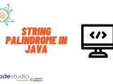 String Palindrome In Java Naukri Code 360
