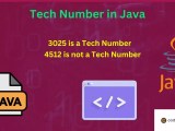 Tech Number In Java Naukri Code 360