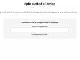 String Split Method Naukri Code 360