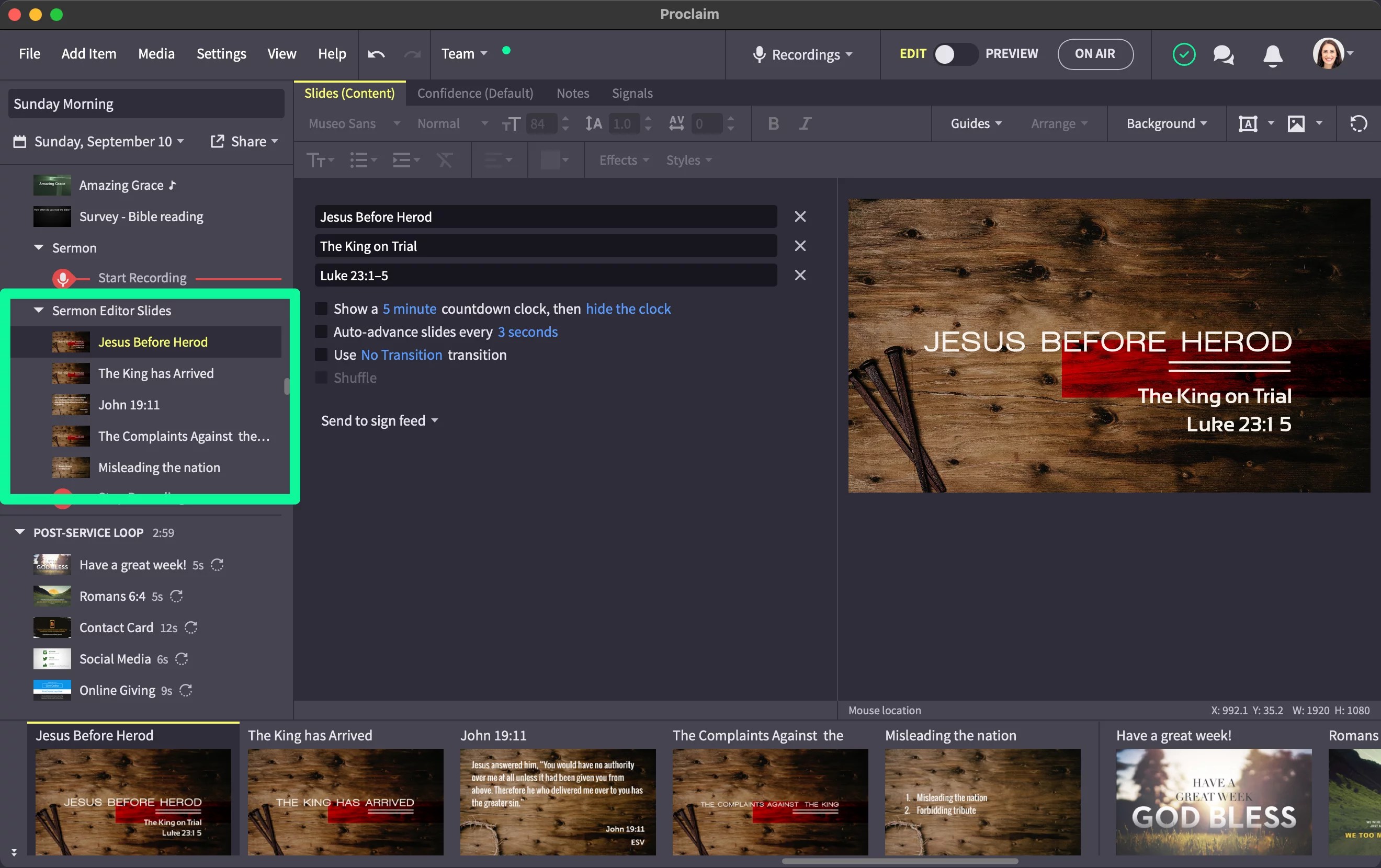 How Do I Export My Logos Sermon To Proclaim Proclaim