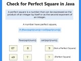 Check For Perfect Square In Java Prepinsta