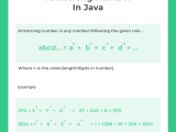 Armstrong Number In Java Prepinsta