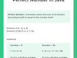 Perfect Number In Java Prepinsta