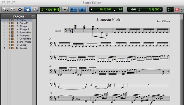 Editor de Partitura en Pro Tools (Score Editor) | Tato Flores