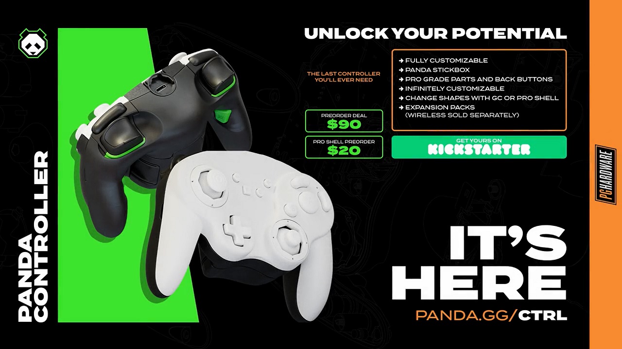 Panda Controller revealed; features USB-C, customizable shells and more