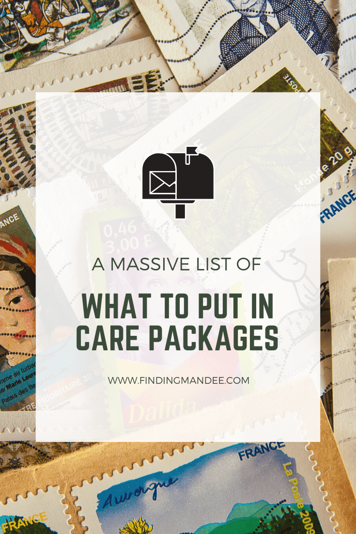 The MASSIVE List of What to Put in Care Packages - Finding Mandee