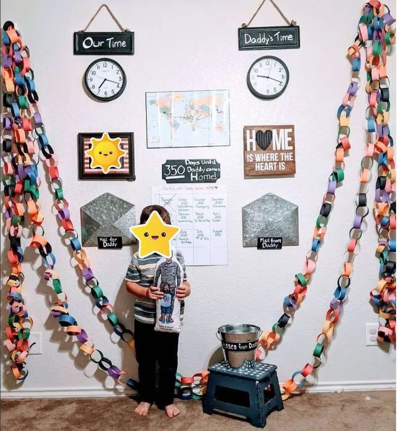 9 Deployment Wall Ideas to Count Down Those Long Days - Finding Mandee