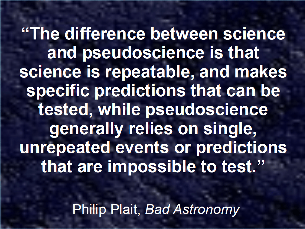 science vs pseudoscience quote – Propaganda in the Digital Age