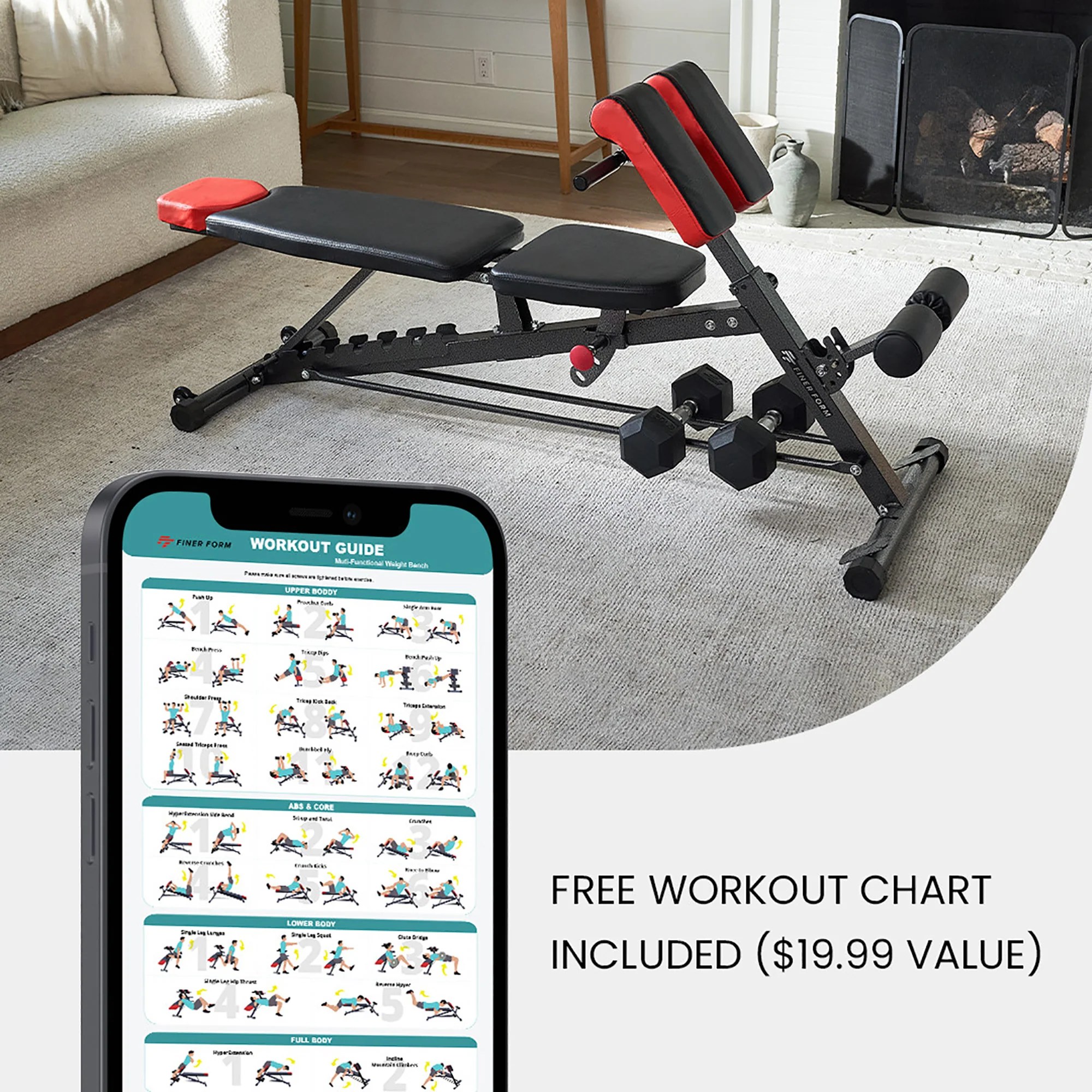 Finer Form Multi Functional Fid Weight Bench For Full All In One Body