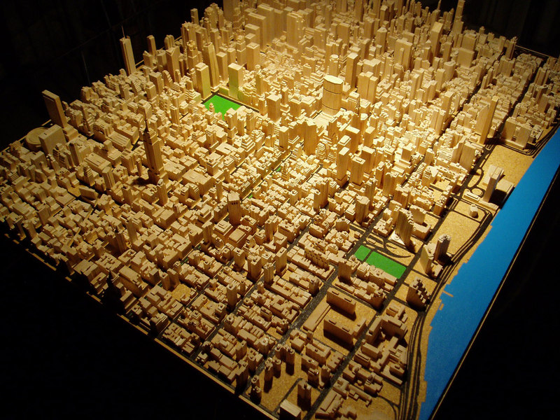 Amazing Detailed Carved Model of Midtown Manhattan by Michael Chesko