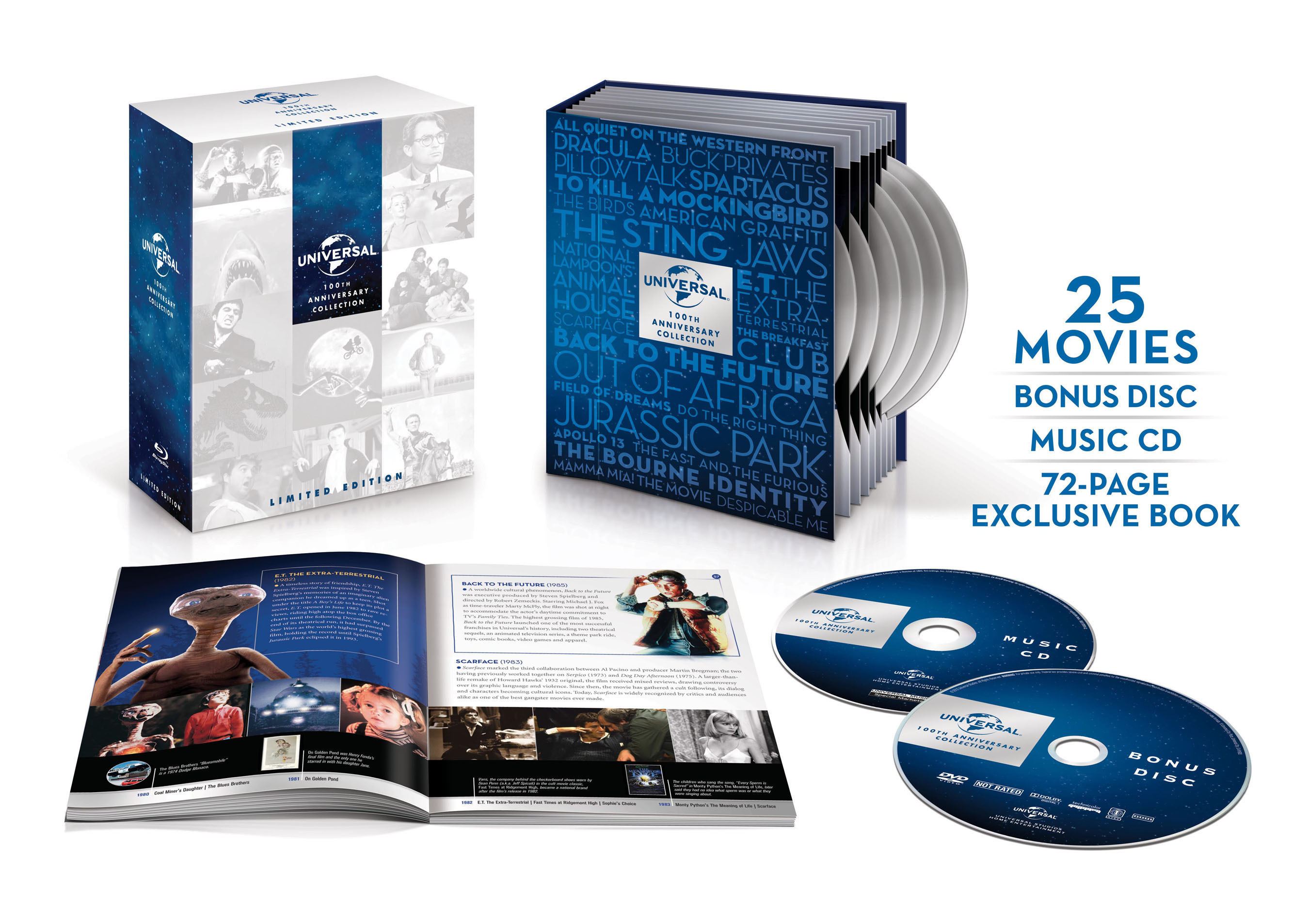 Universal 100th Anniversary Blu-ray & DVD Limited Edition Collection To ...