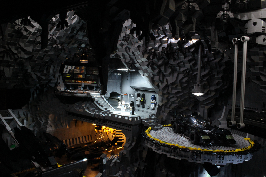 This Custom Batcave Is Made of 20,000 LEGO Bricks