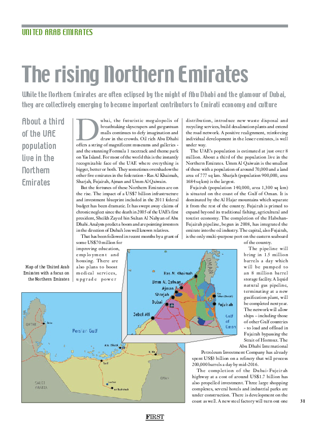 The rising Northern Emirates - FIRST Strategic Insight
