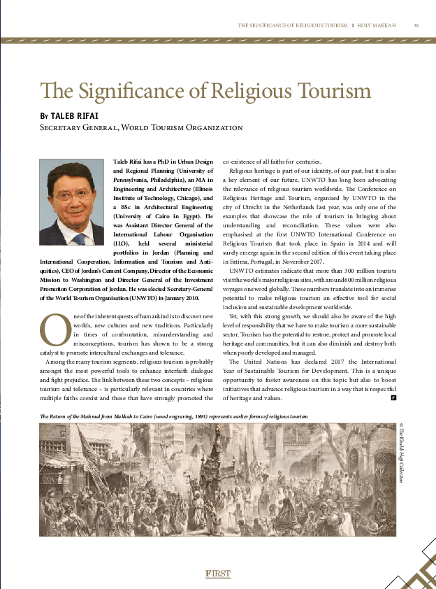 The Significance of Religious Tourism - FIRST Strategic Insight