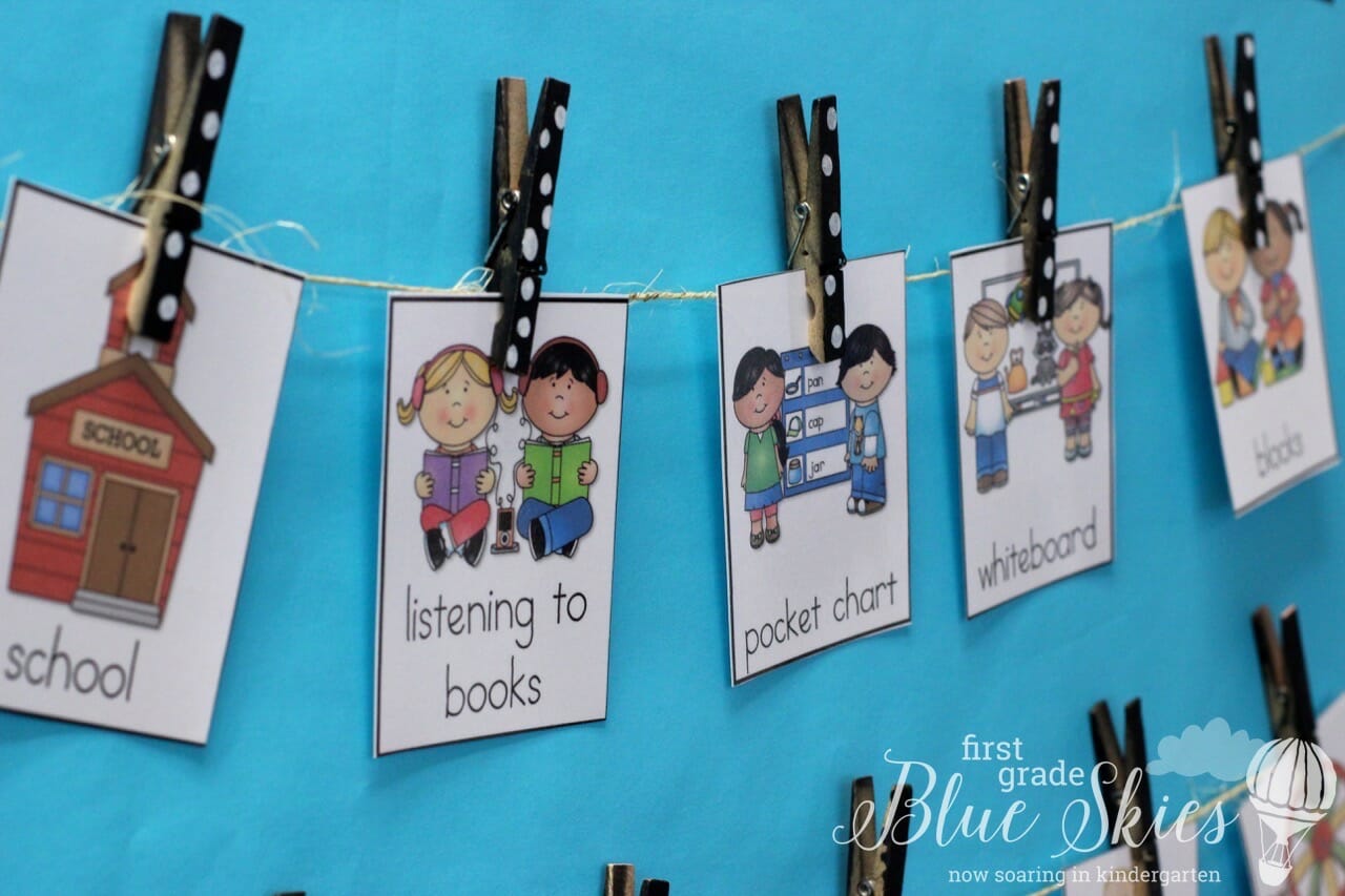 Classroom Reveal 2015 - First Grade Blue Skies
