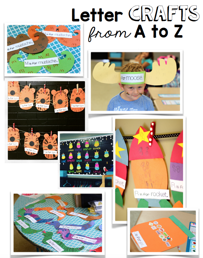 Letter Crafts from A-Z - First Grade Blue Skies