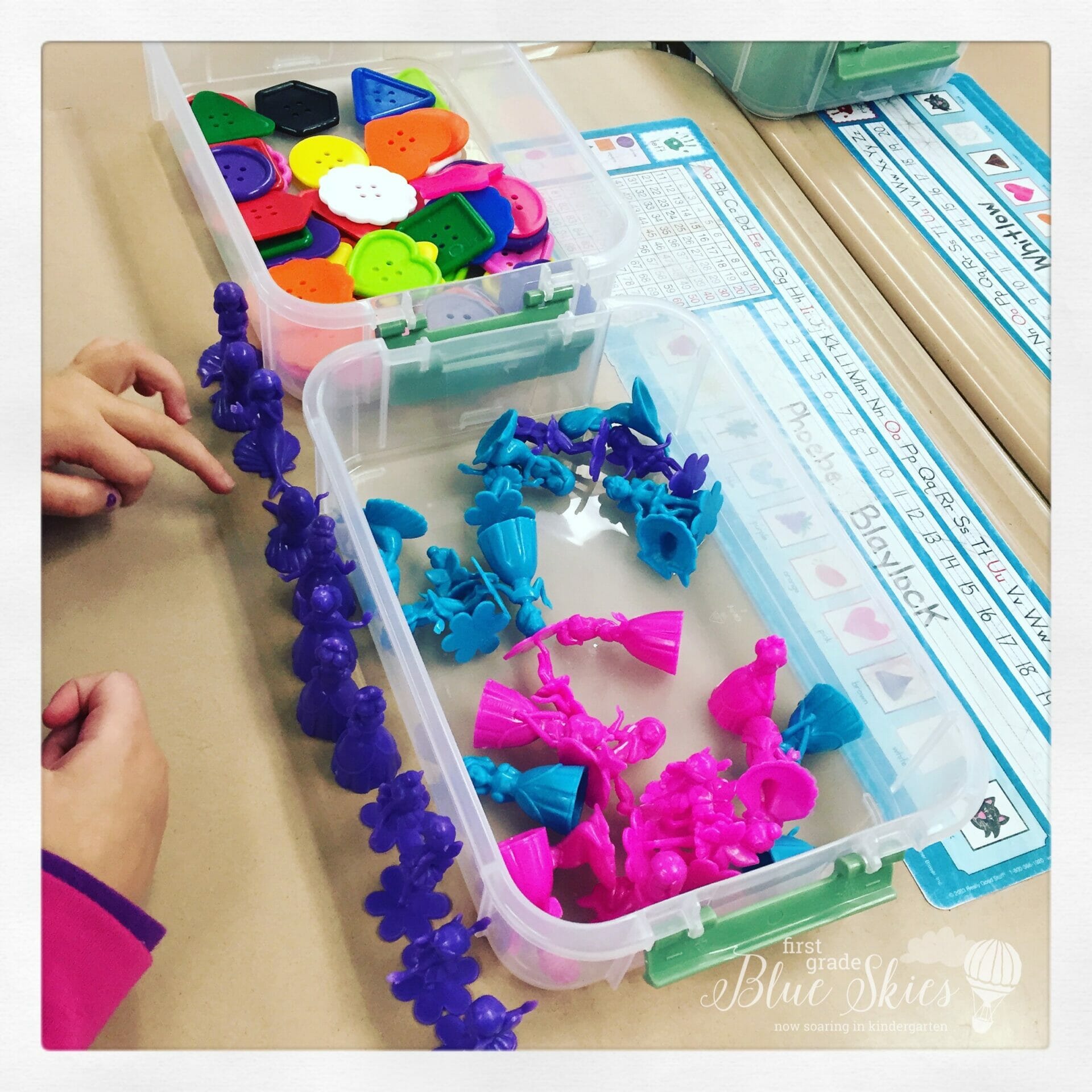 Inventory Exploration Boxes Freebie - First Grade Blue Skies
