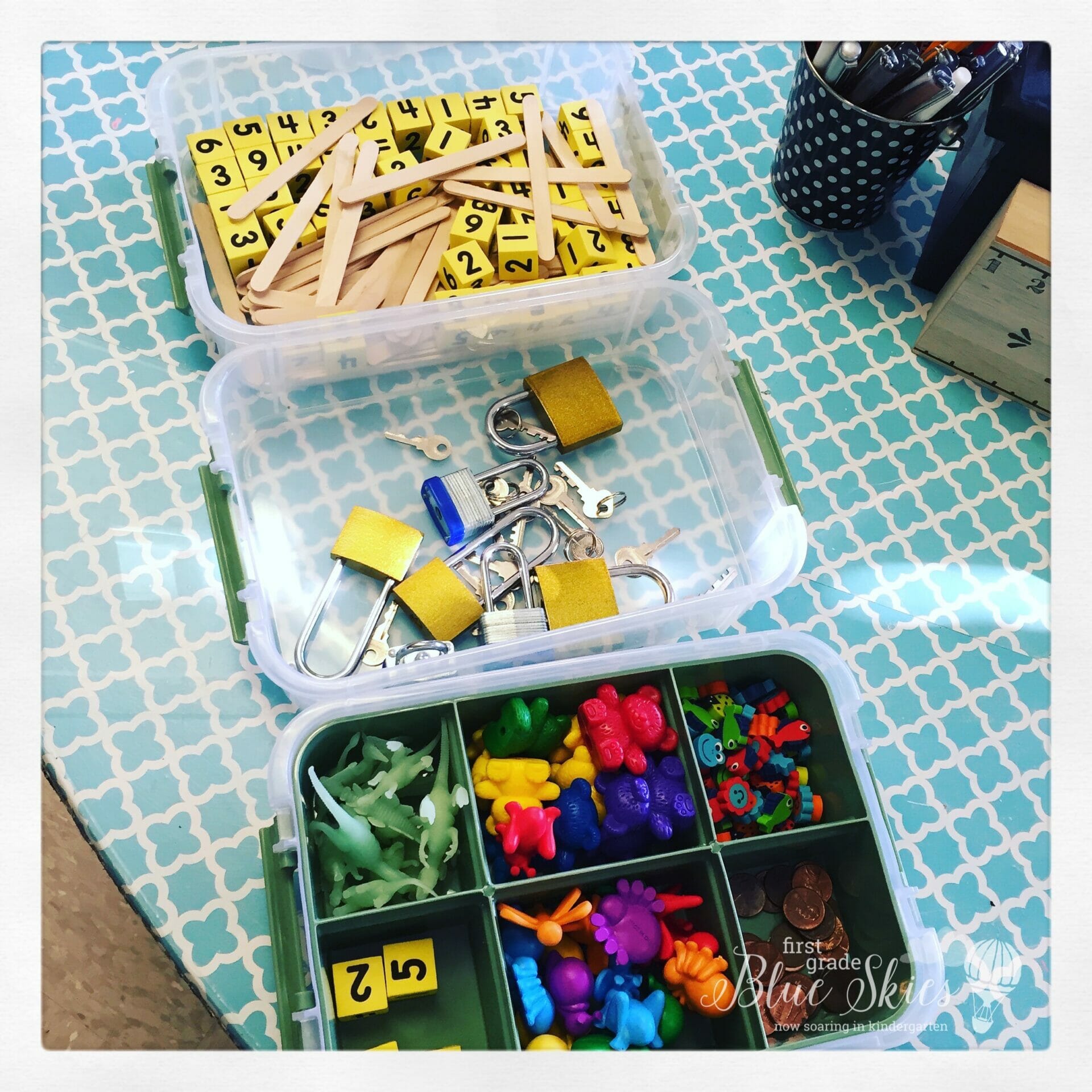 Inventory Exploration Boxes Freebie - First Grade Blue Skies