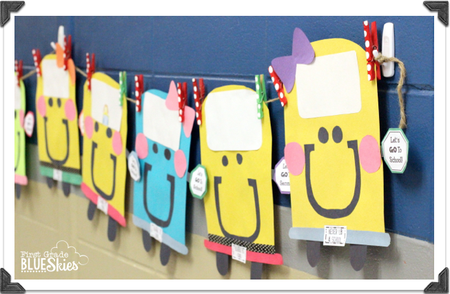 BUStin' into School! Back to School Craft and Bulletin Board {Giveaway ...
