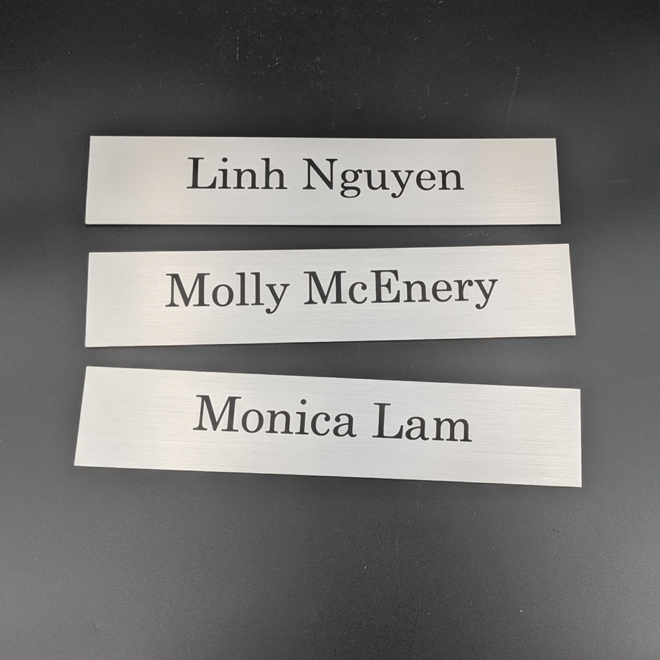Wall Name Signs - Engraved Impact Acrylic - First Place Awards