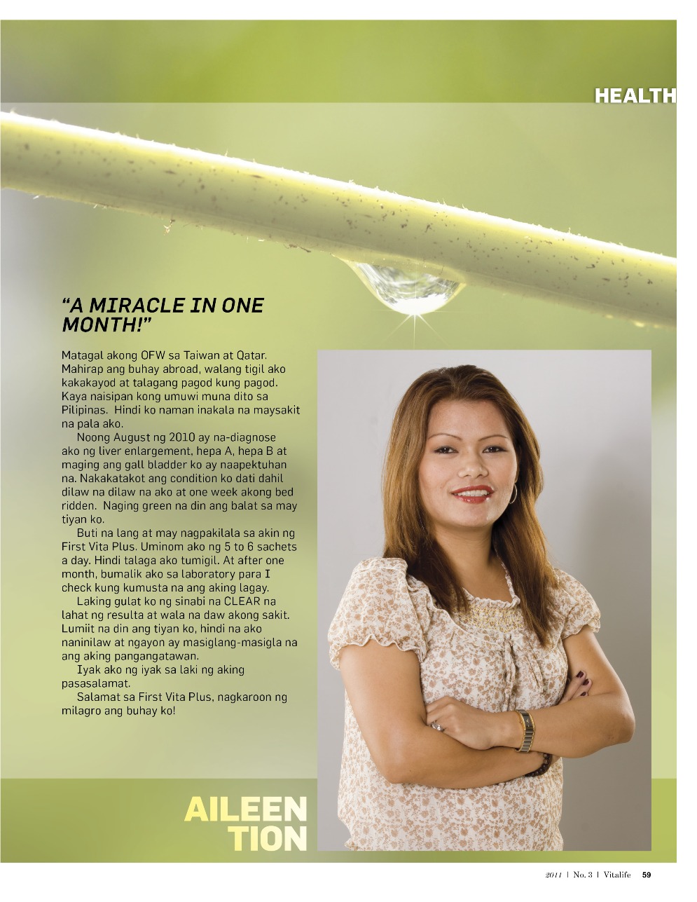 Product Testimonials | First Vita Plus Information Center