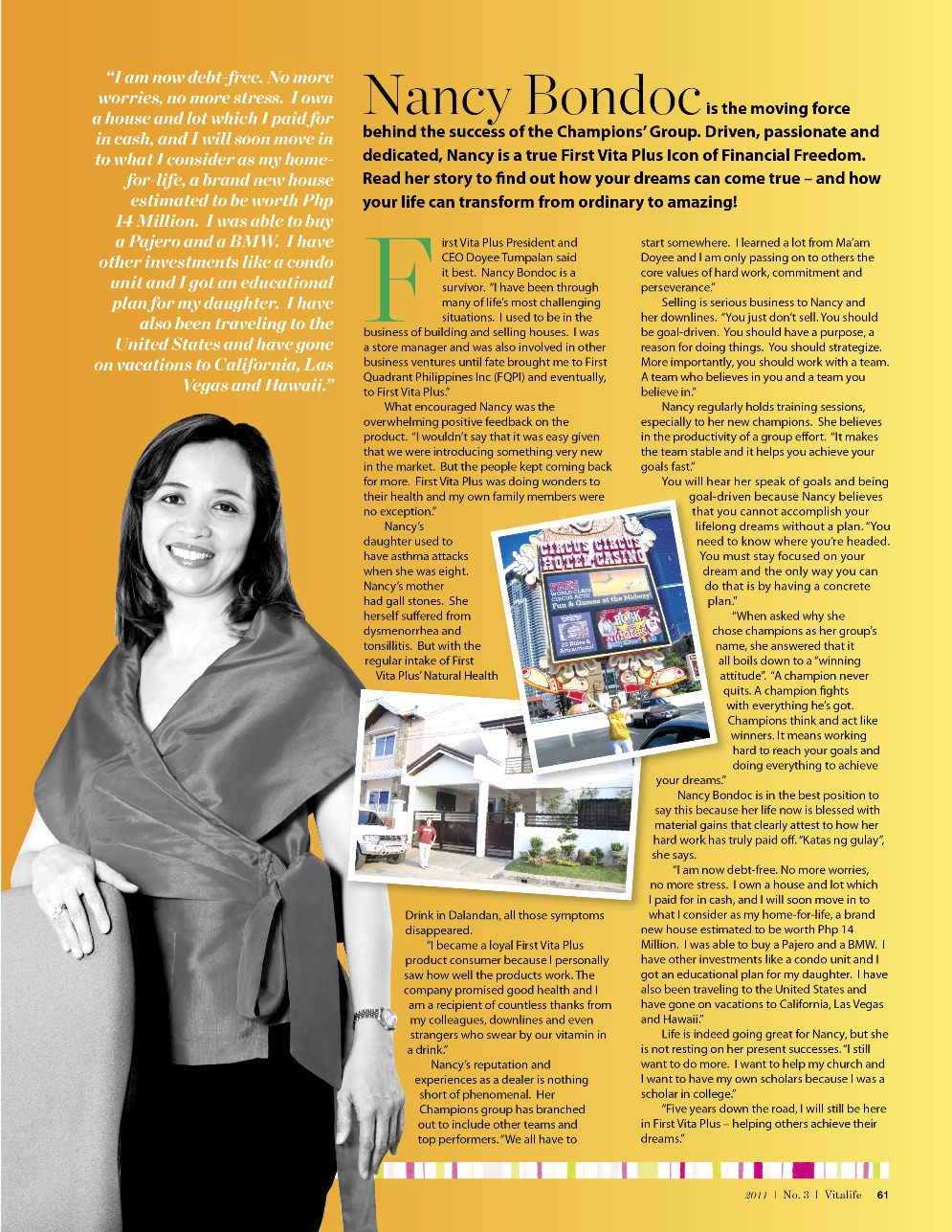 Success Stories | First Vita Plus Information Center