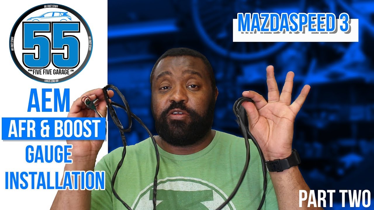 AEM Peformance AFR and Boost Gauge Installation Part Two | Five Five Garage