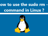 How To Use The Sudo Rm Rf Command In Linux