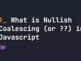 What Is Nullish Coalescing Or In Javascript