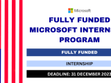 Fully Funded Microsoft Internship Program 2026 Flashlearners
