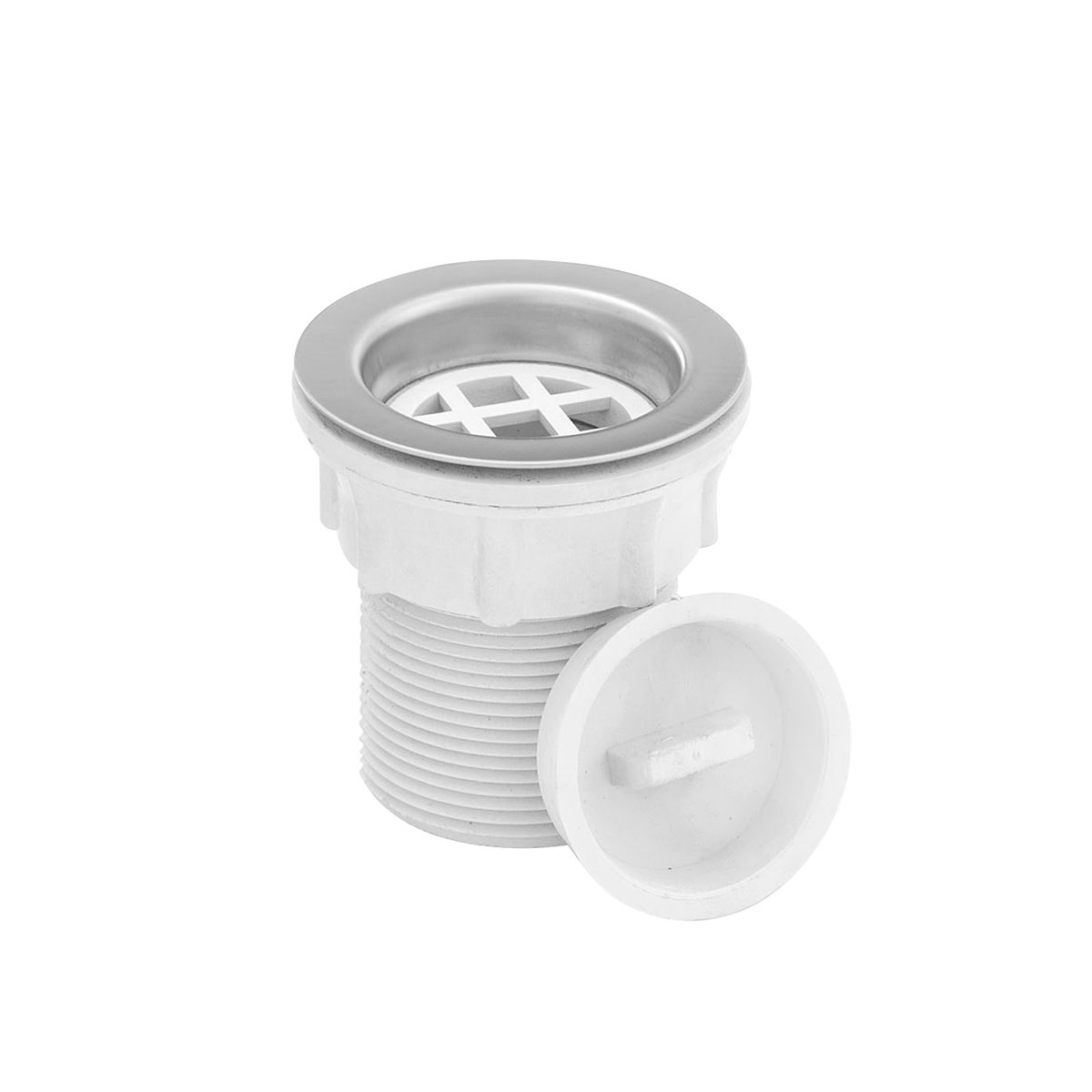 3monkeez PW40 Sink Waste 40mm - Flatpack Stainless