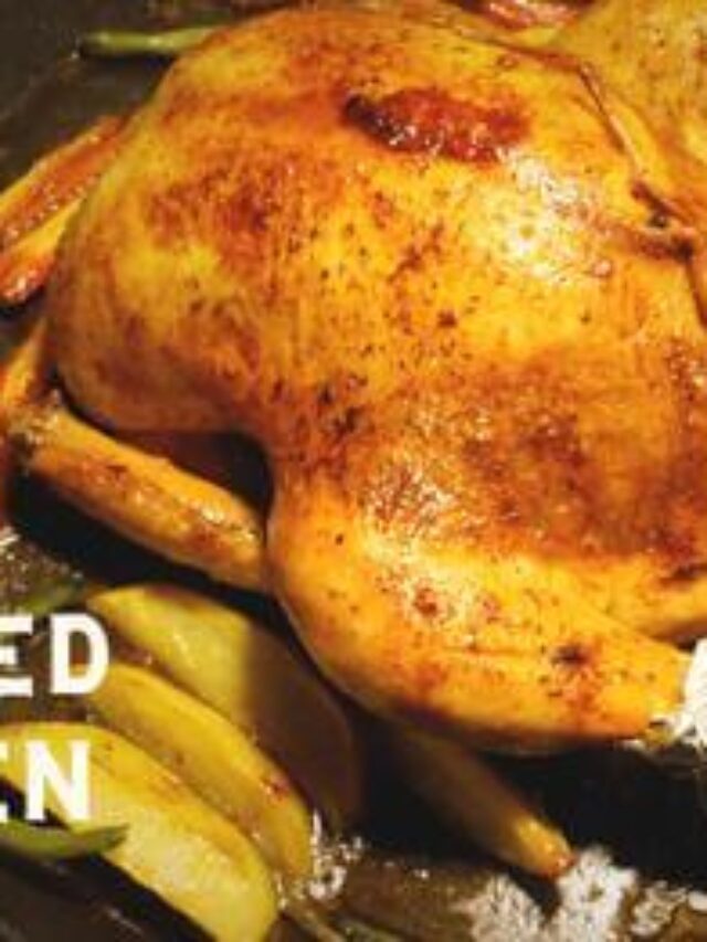 Stuffed Chicken Roast Story - Flavours of My Kitchen