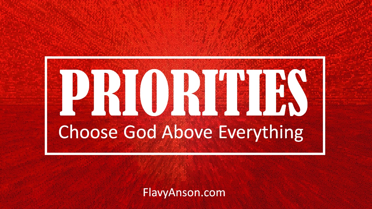 Priorities, Doing First Things First