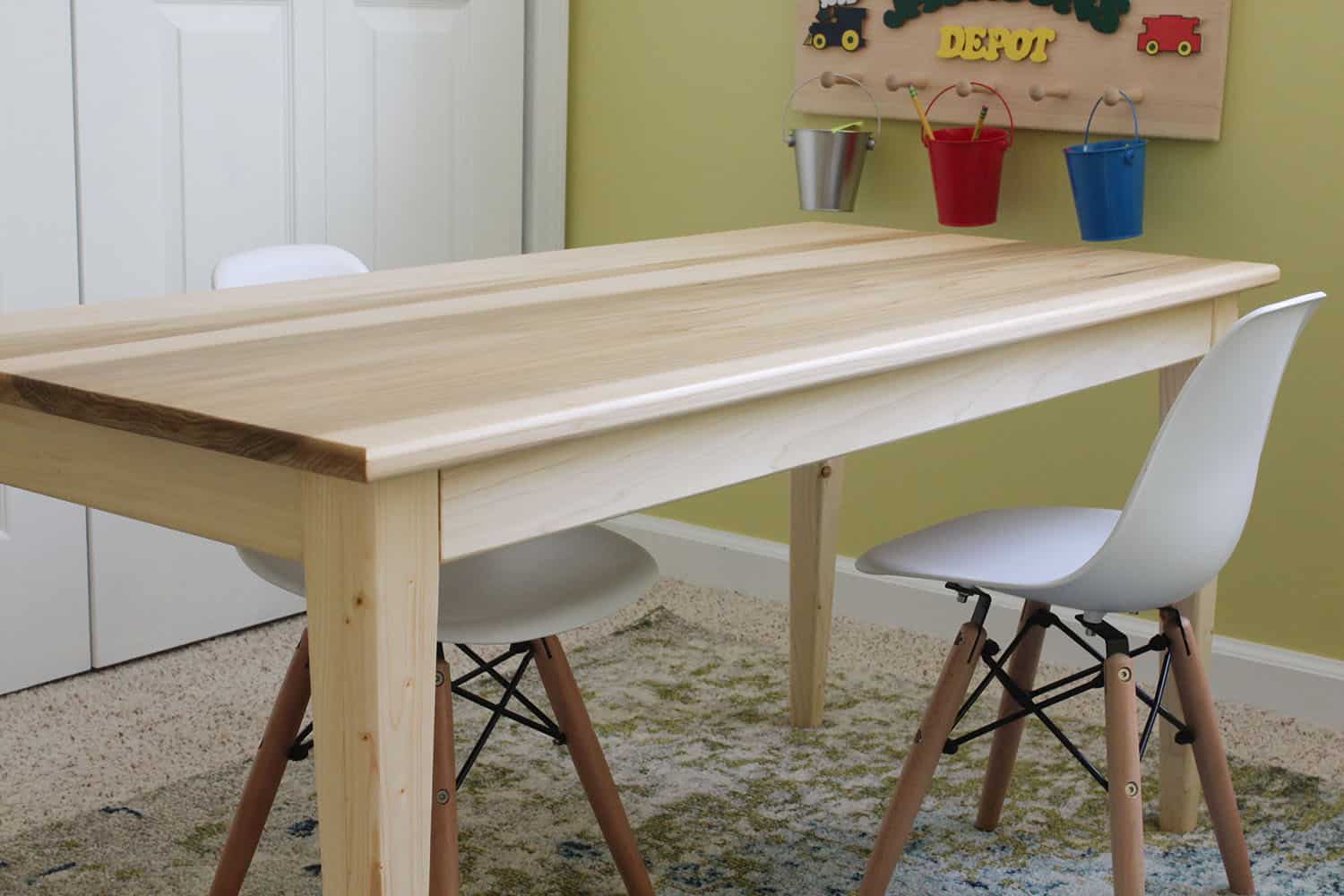 Poplar Schoolroom Table - Flawed yet Functional