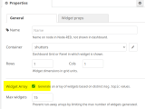 Array Widgets Flexdash