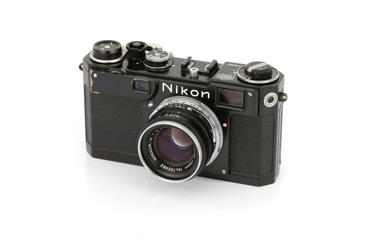 Lot 153 A Nikon S2 Black Dial Rangefinder Camera