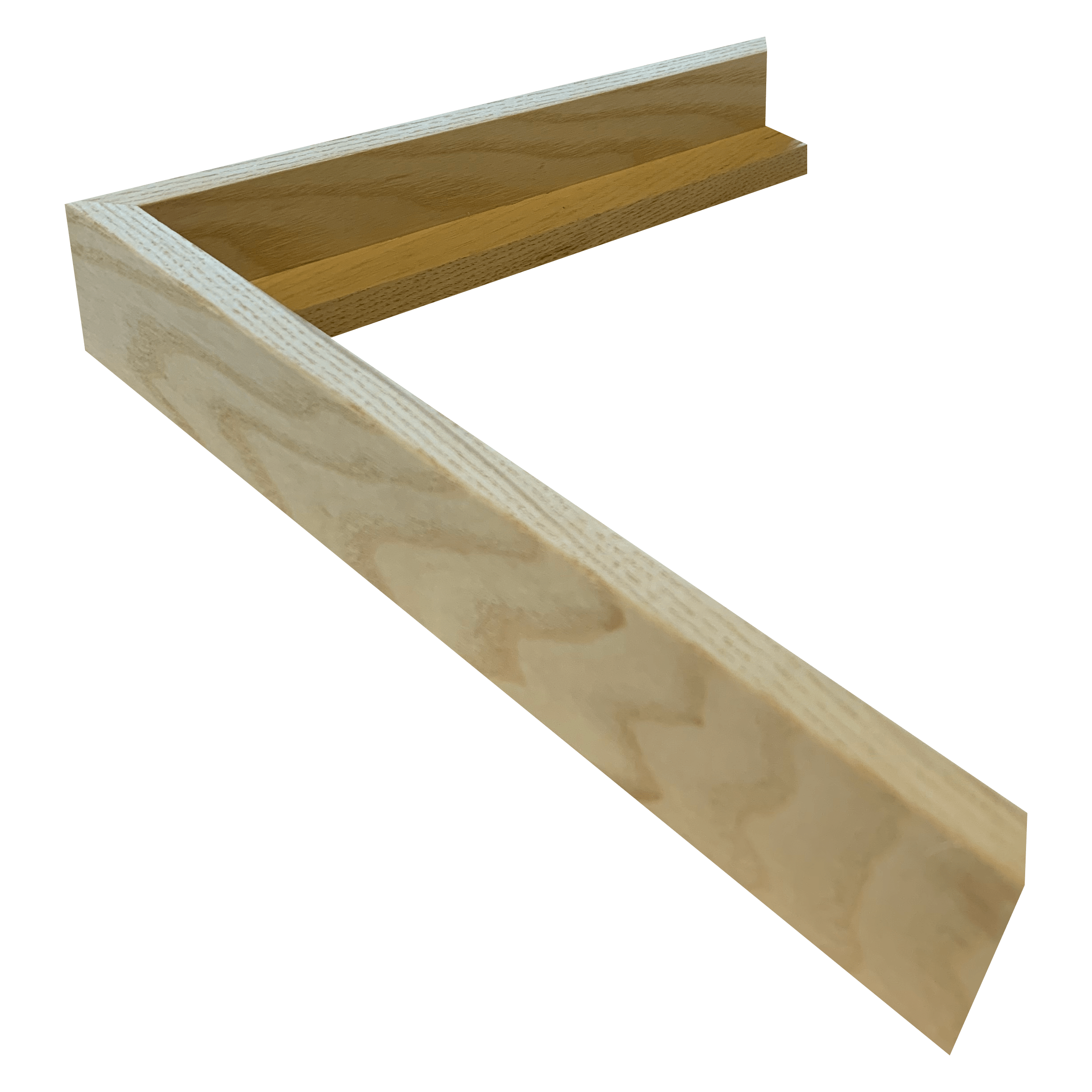 Solid Ash 1/2″ Top, Standard Depth | floaterframes.ca