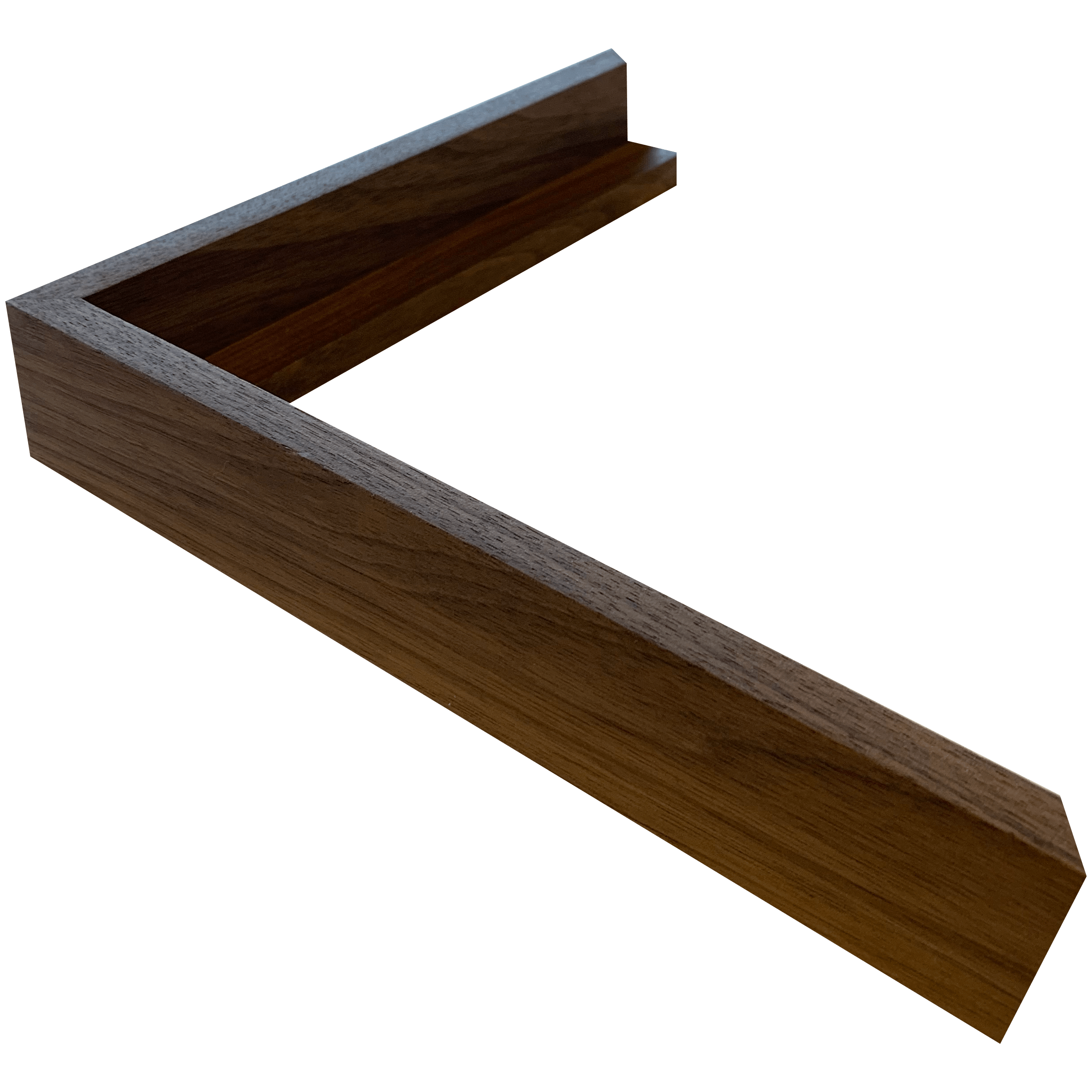 Solid Walnut 1/2″ Top, Gallery Depth | floaterframes.ca