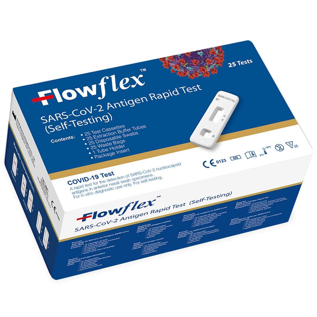 Flowflex COVID-19 Antigen Home Test – 25 Test Packs - Flowflex Antigen ...